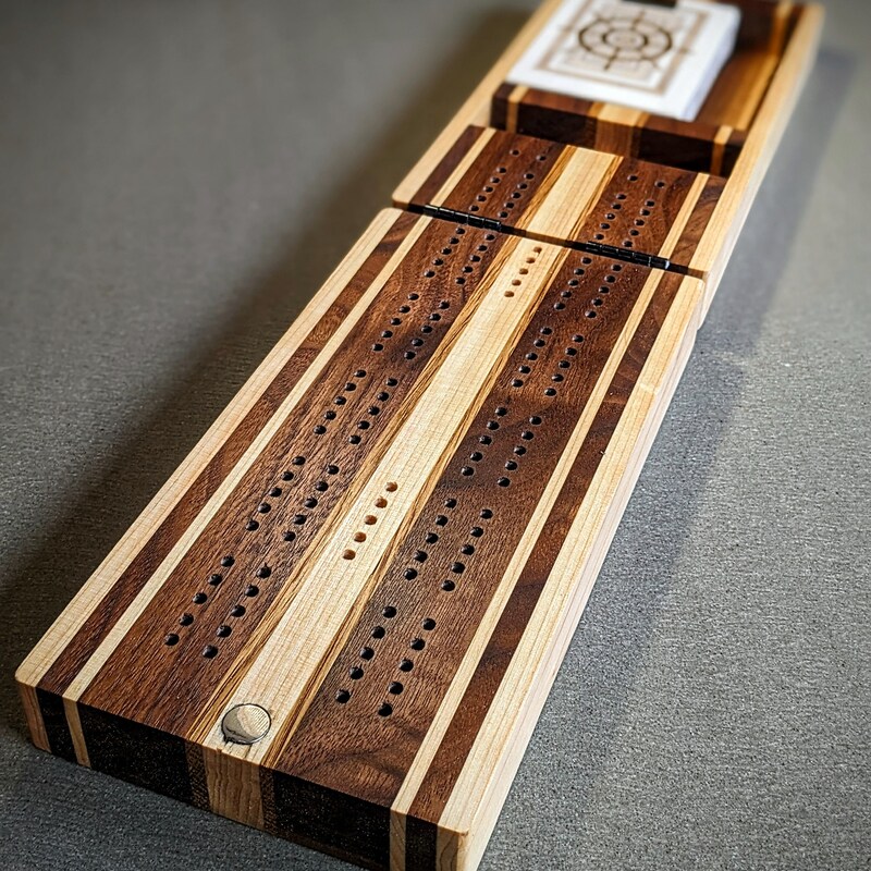 Rustic Cribbage Board - Etsy