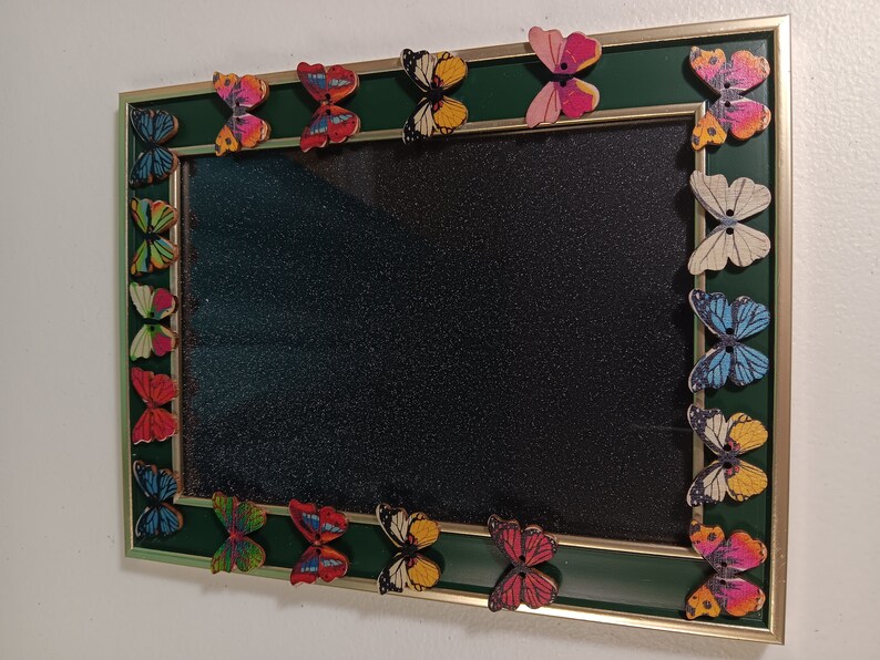 Butterfly Button Picture Frame - Etsy