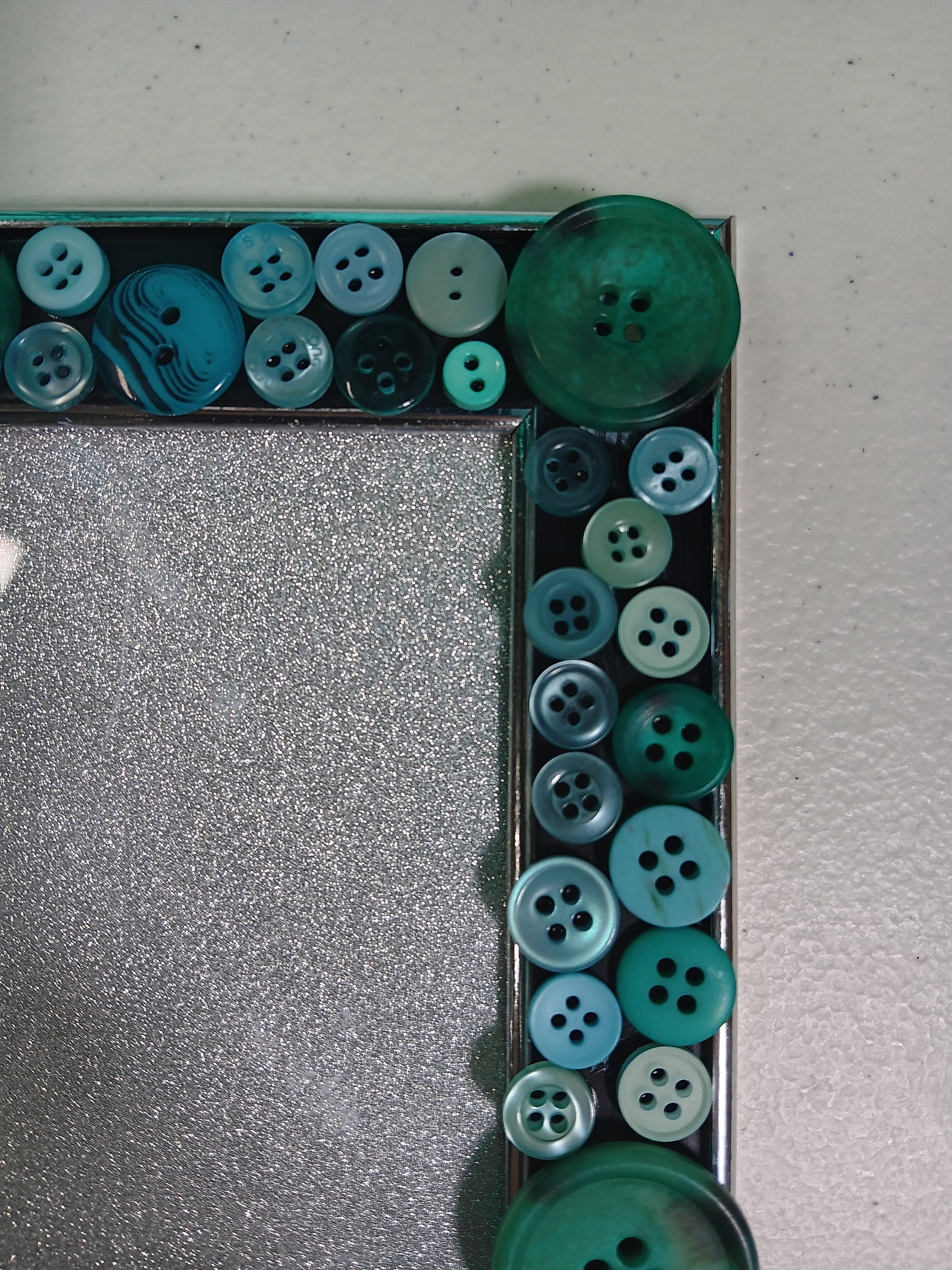 Turquoise Vintage Button Picture Frame - Etsy