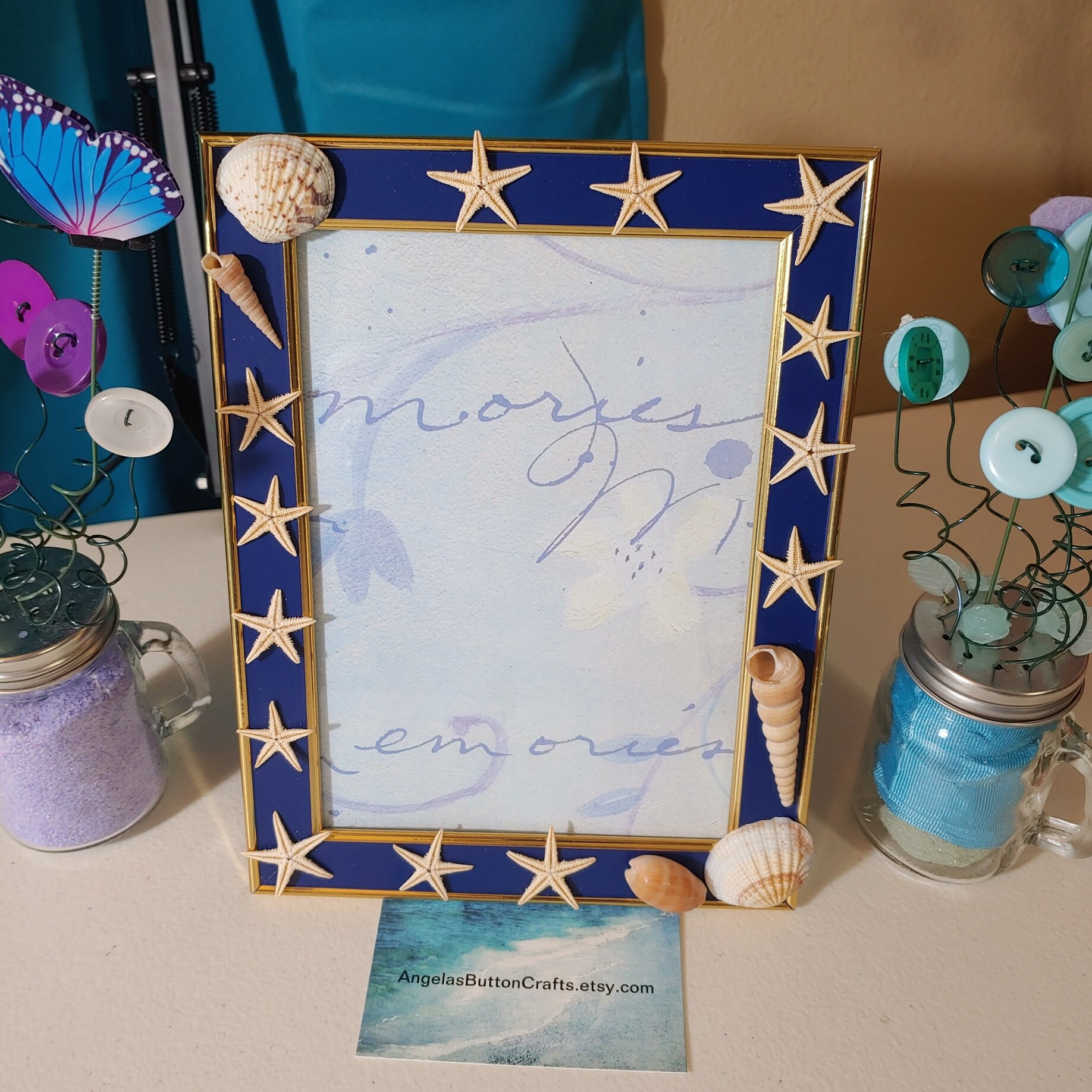 Starfish and Shells on Picture Frame - Etsy