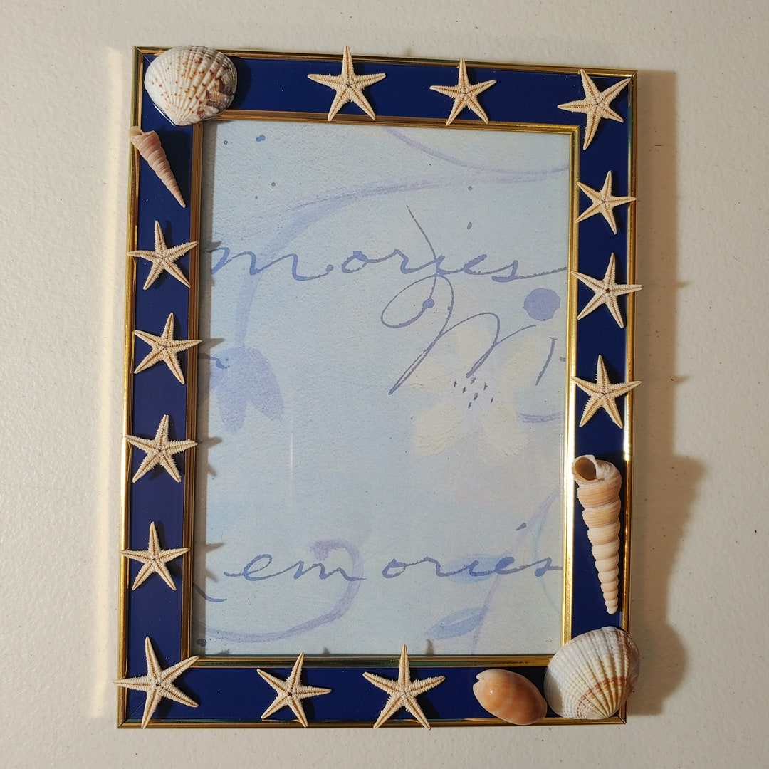 Starfish and Shells on Picture Frame - Etsy