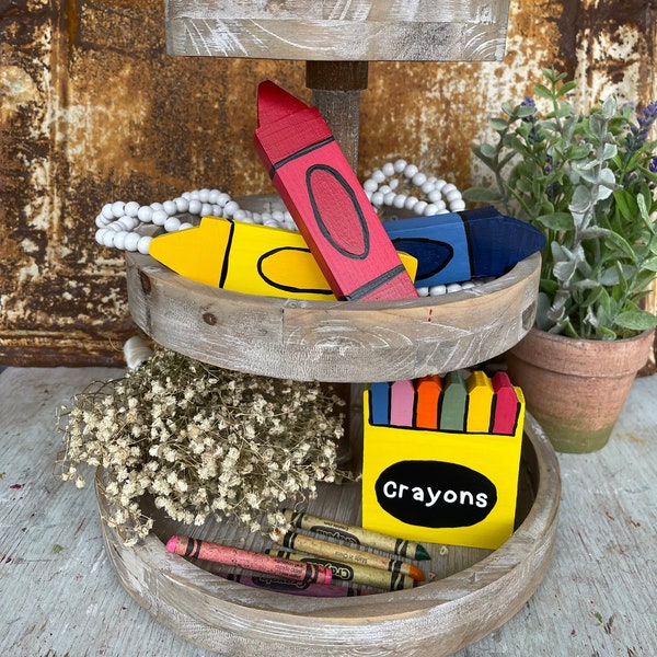 Back to School Tiered Tray Decor - Etsy