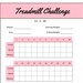 Treadmill Challenge, Workout Tracker, Fitness Tracker - Etsy