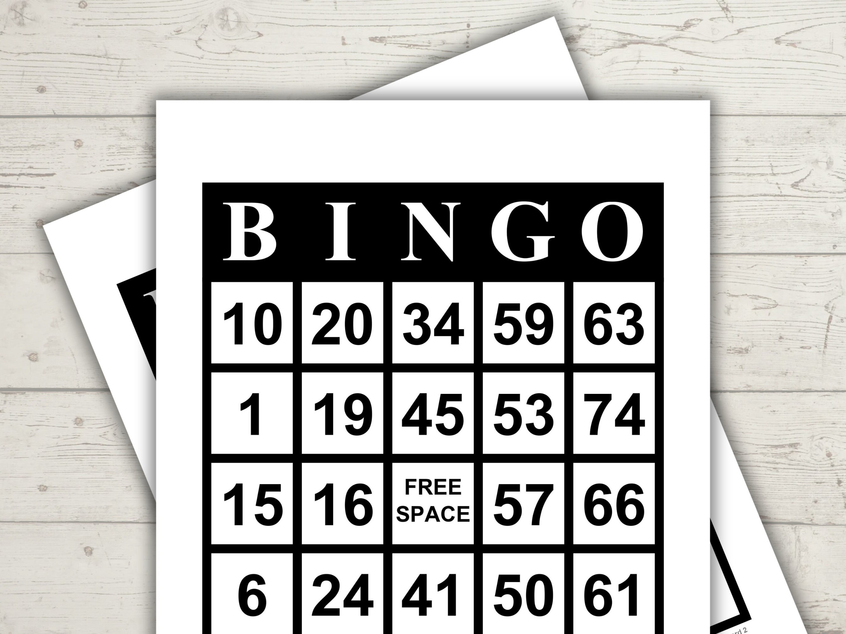 1000 Bingo Cards Black - Etsy
