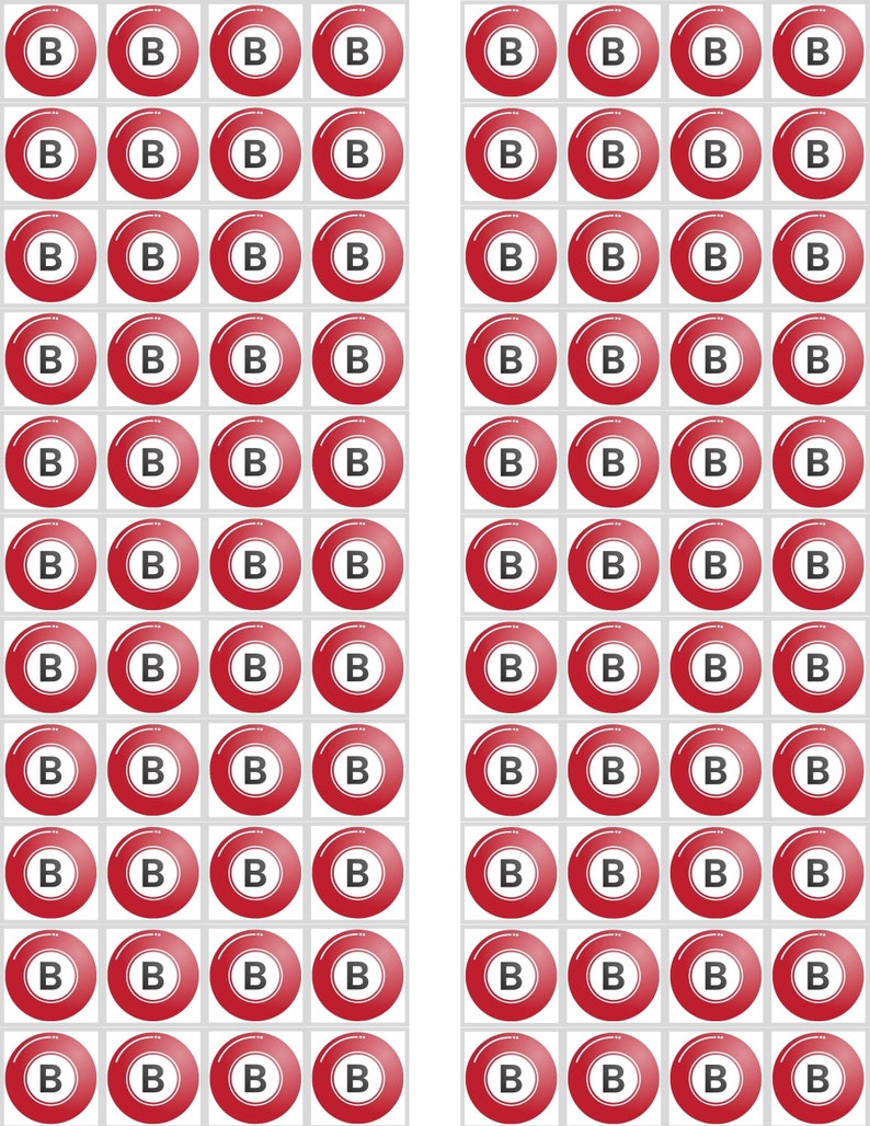 1000 Jumbo Printable Bingo Cards for Fun Game Nights and Social Events ...