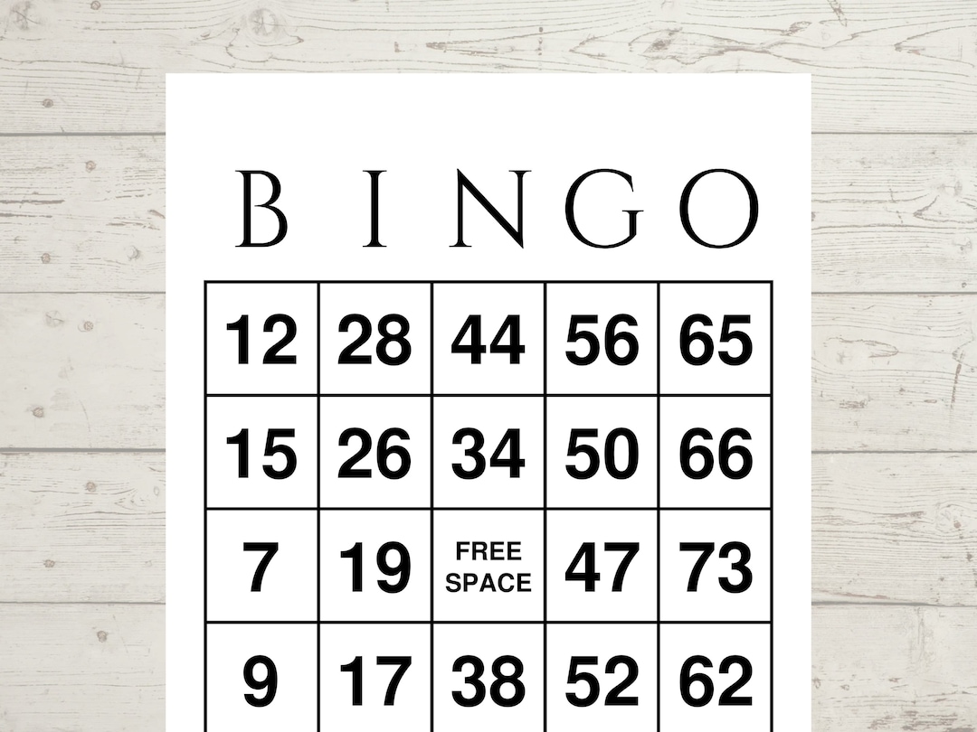 50 Printable Bingo Cards for Fun Game Nights and Social Events - Etsy