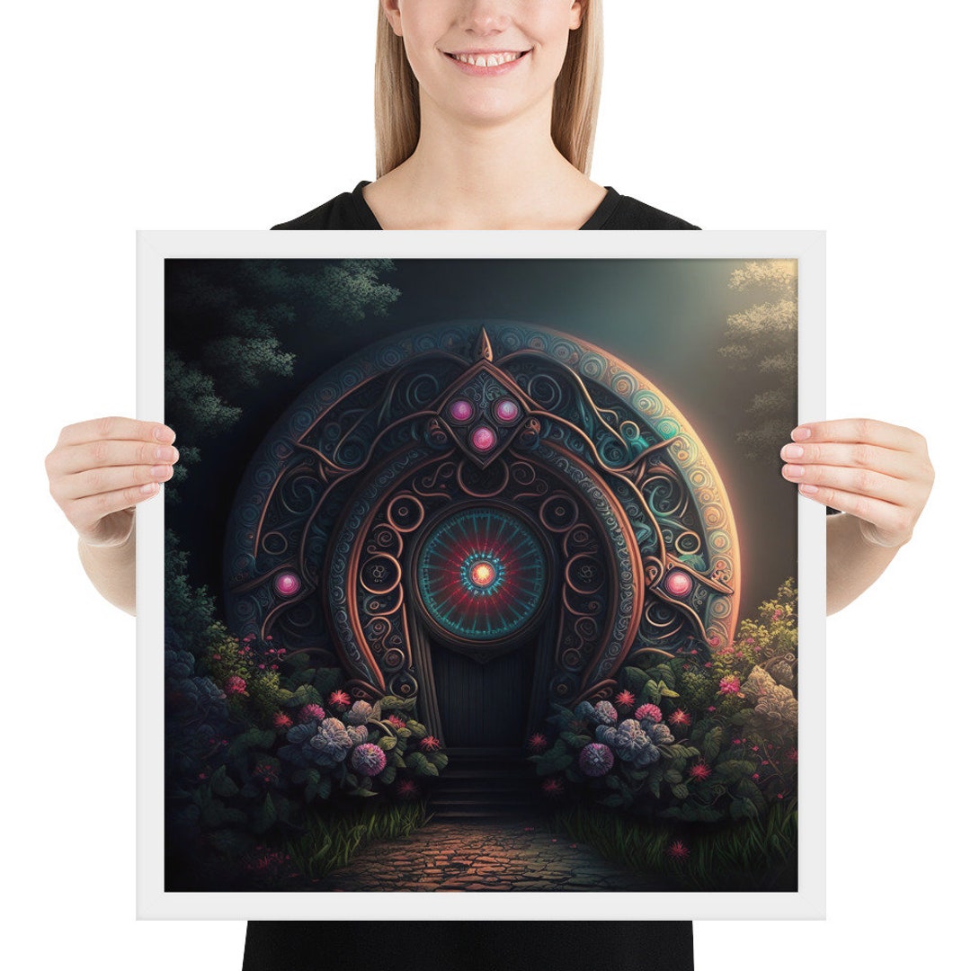 Cosmic Door, Astral, Cottage, Cottagecore, Projection, Neon - Etsy