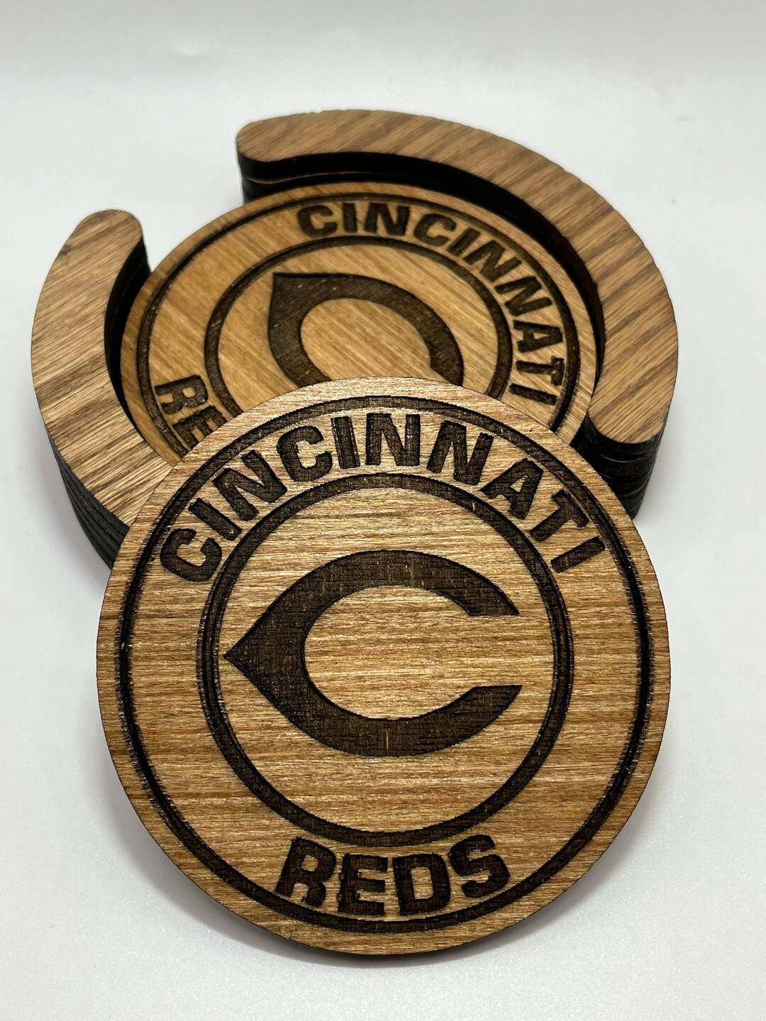 Cincinnati Reds Coaster Set set of 4:queen City Royalty - Etsy