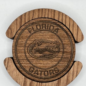 Florida Gators Coasters 4 Laser Engraved, Stained & Sealed Coasters ...