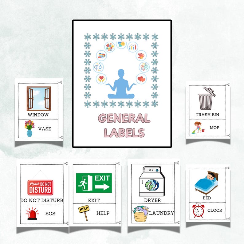 Large Print 100+ Dementia Labels for Seniors With Dementia Visual Aid ...