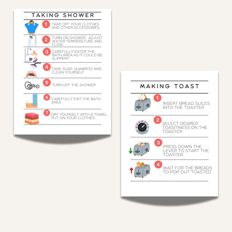 Routine Cards for Seniors With Dementia Daily Life Cards Alzheimer ...