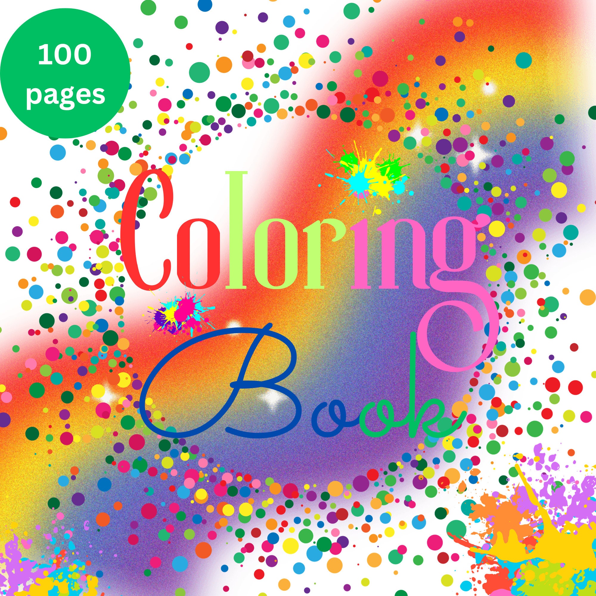 100 Coloring Pages for Kids and Beginners Coloring Book Children ...