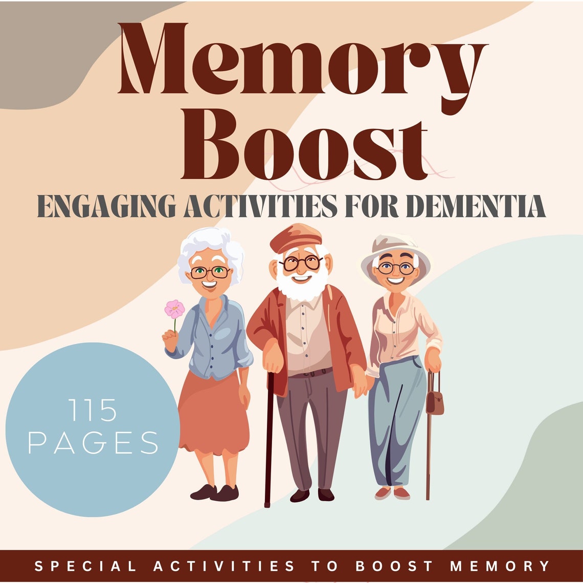 Large Print 115 Pages Memory Boost Activities for Seniors With Dementia ...