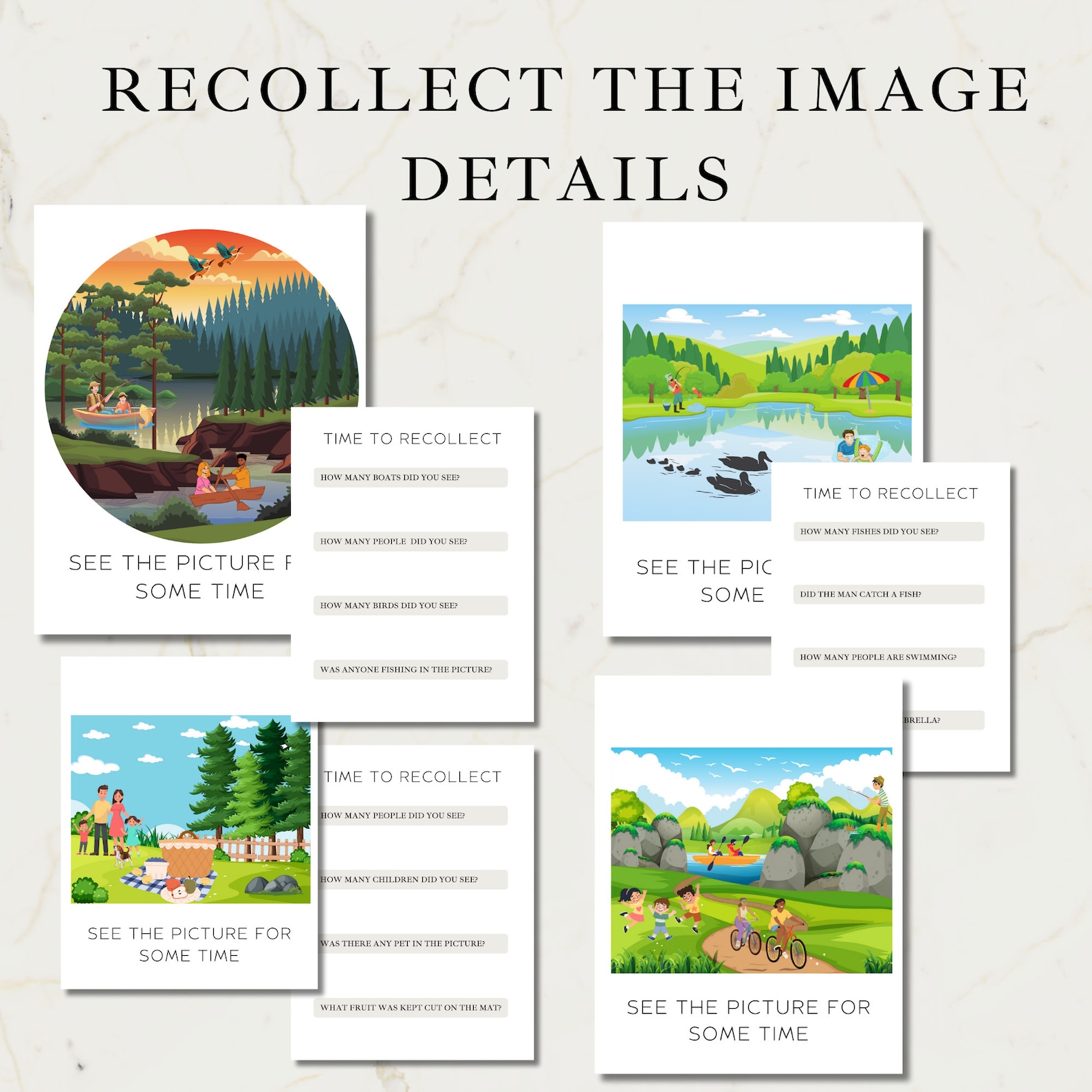 Large Print 115 Pages Memory Boost Activities for Seniors With Dementia ...