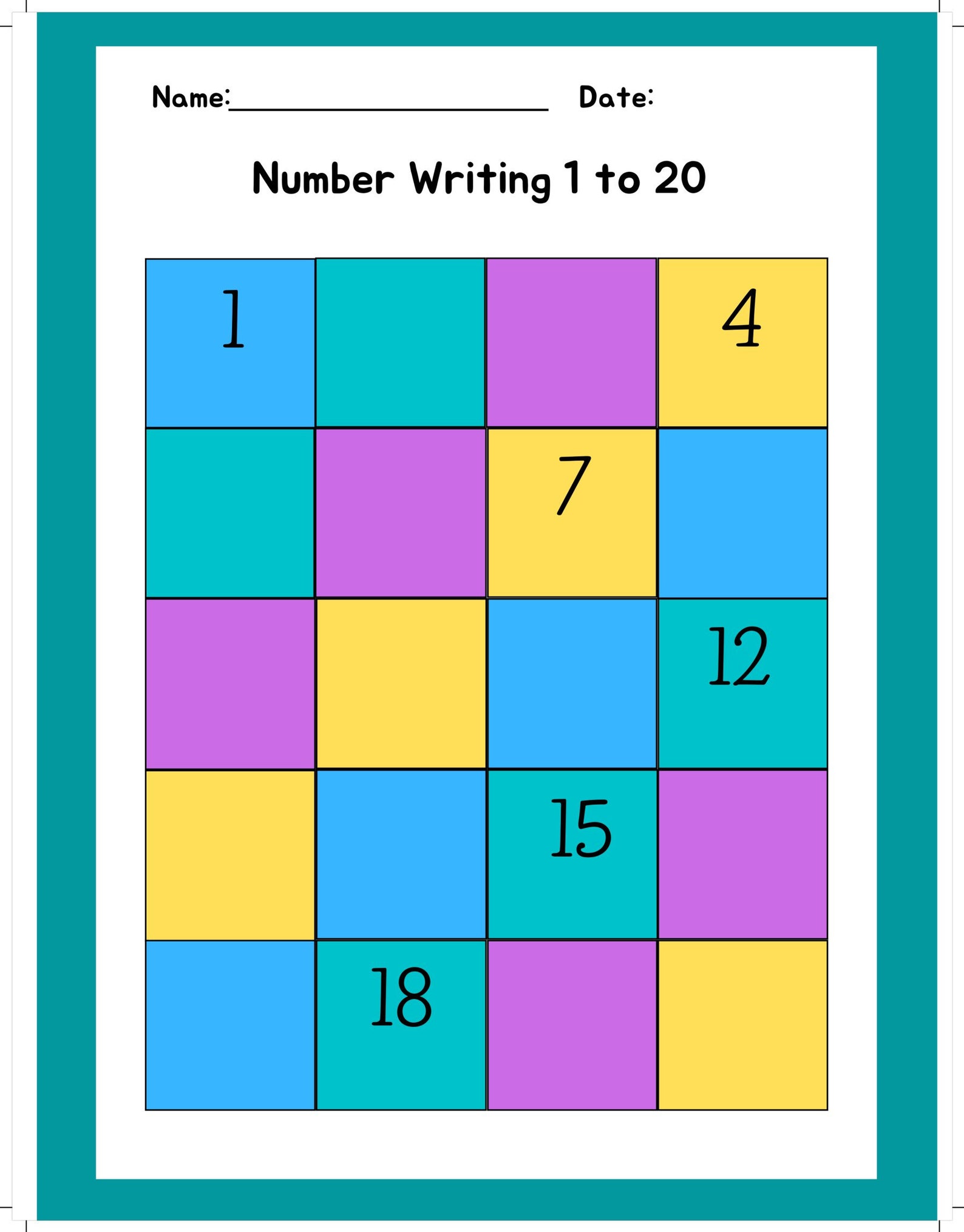 20 Math Worksheets Printable Addition Subtraction Kindergarten Math ...