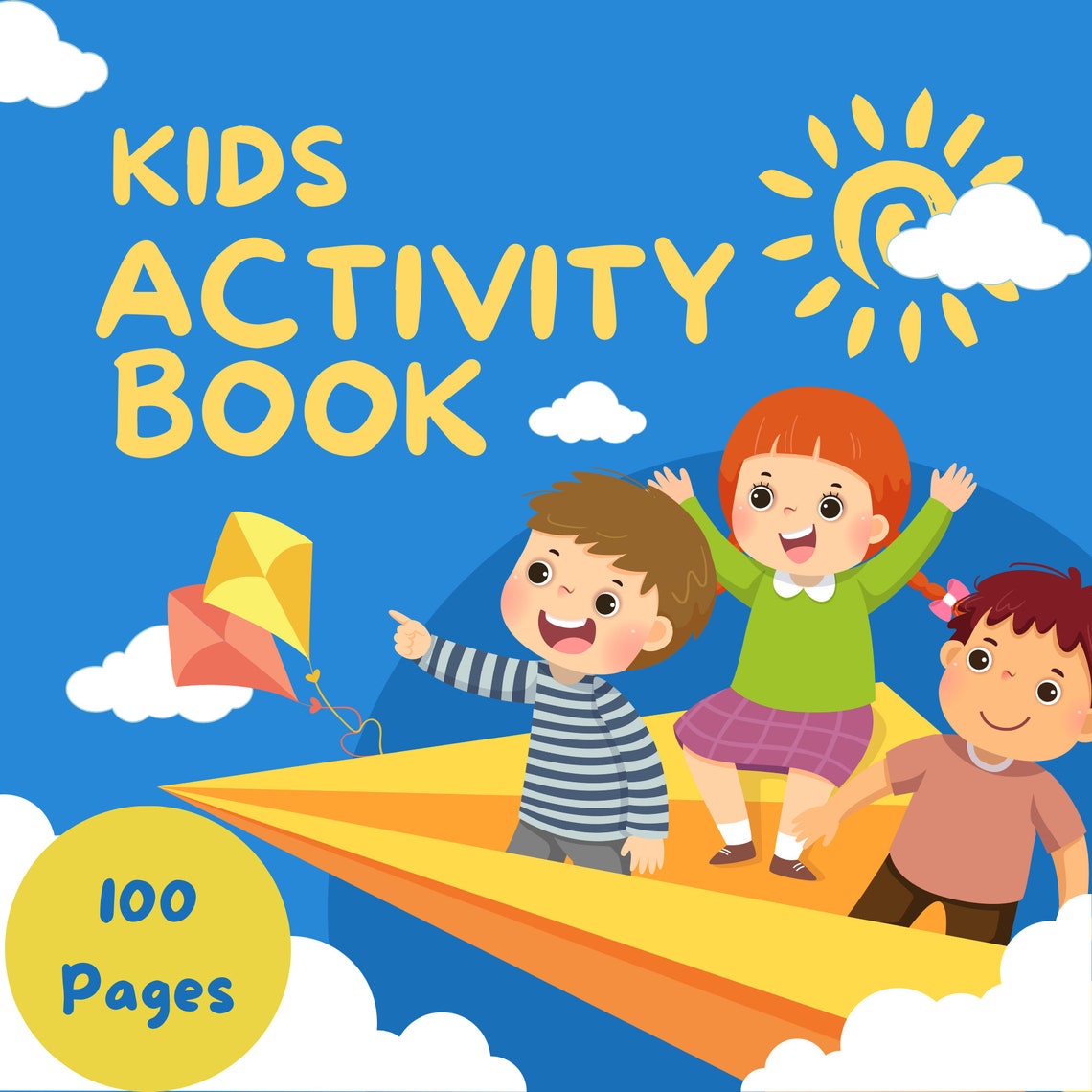 100 Pages Activity Book for Kids Activity Pages Children Activity Book ...