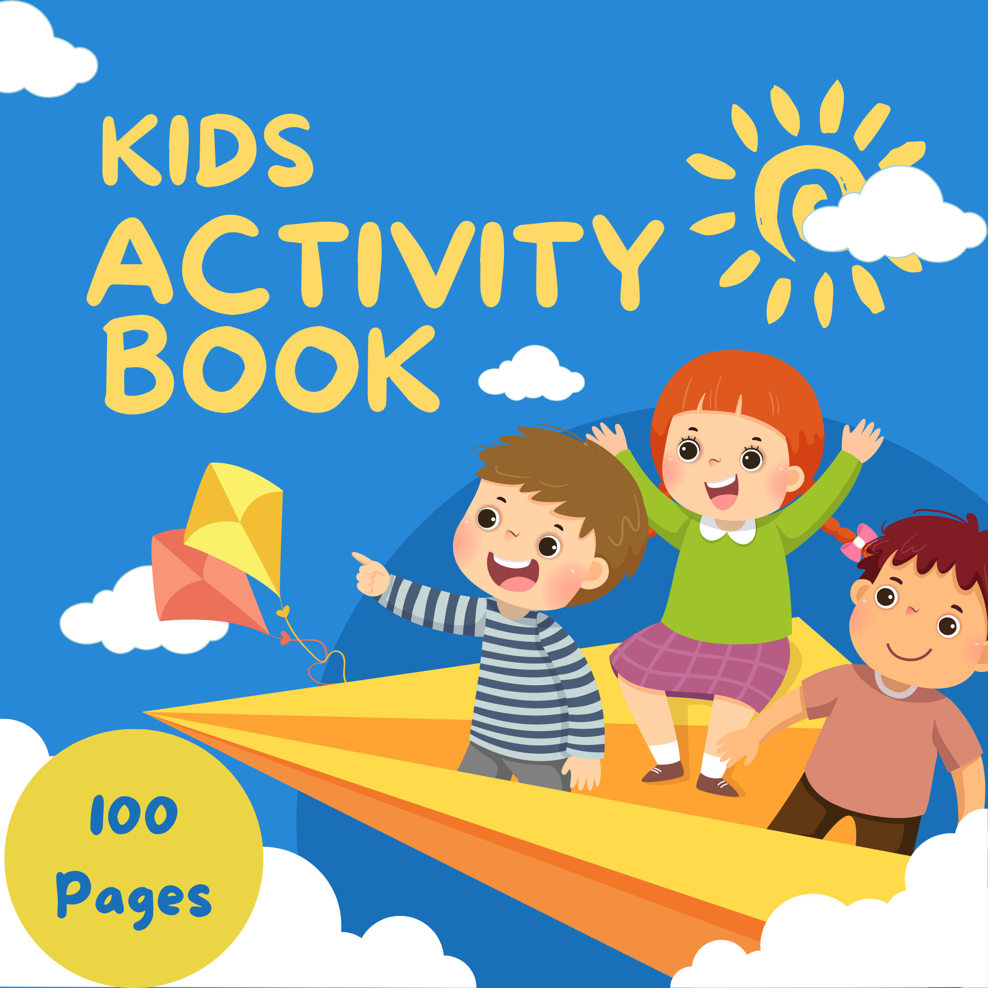 100 Pages Activity Book for Kids Activity Pages Children Activity Book ...