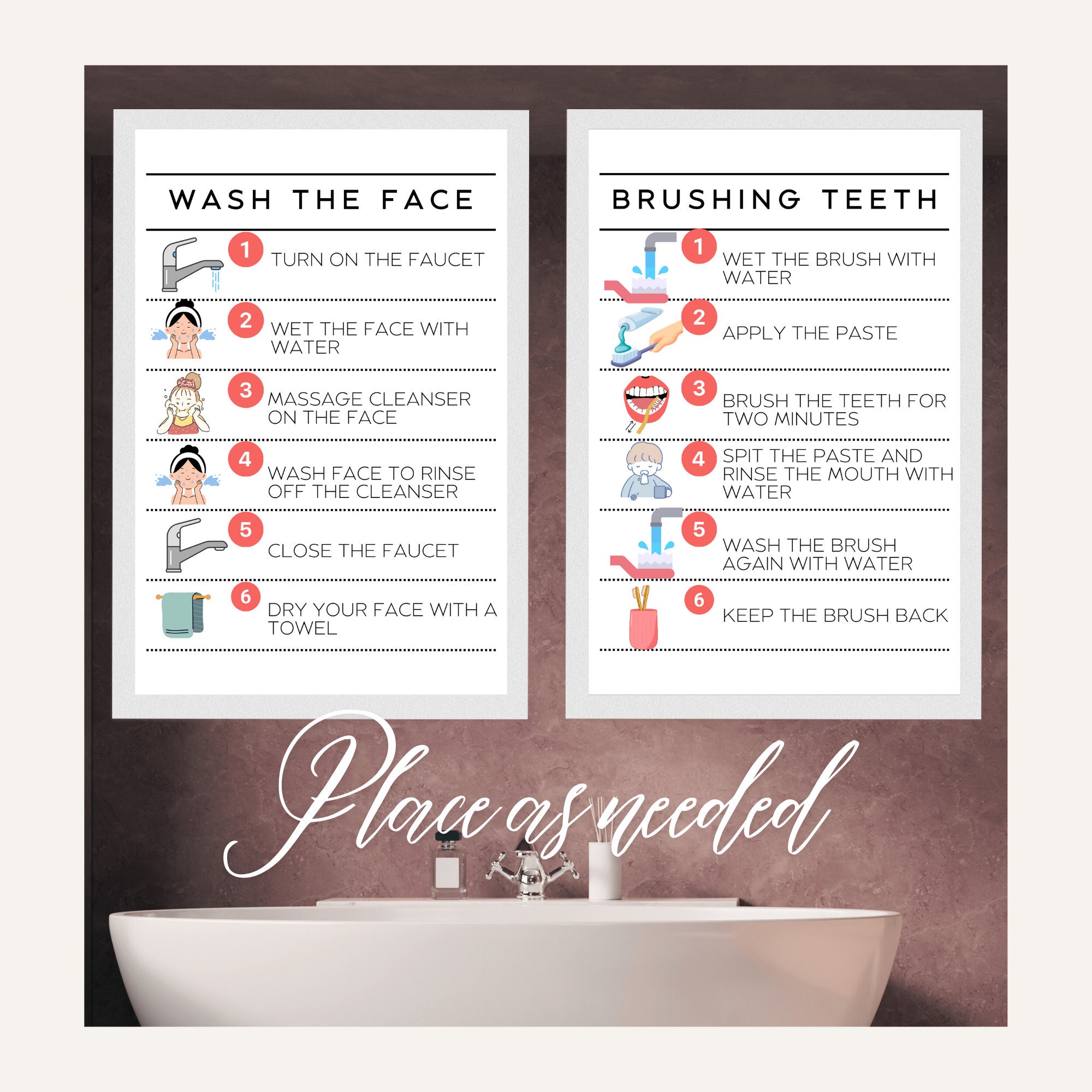 Routine Cards for Seniors With Dementia Daily Life Cards Alzheimer ...