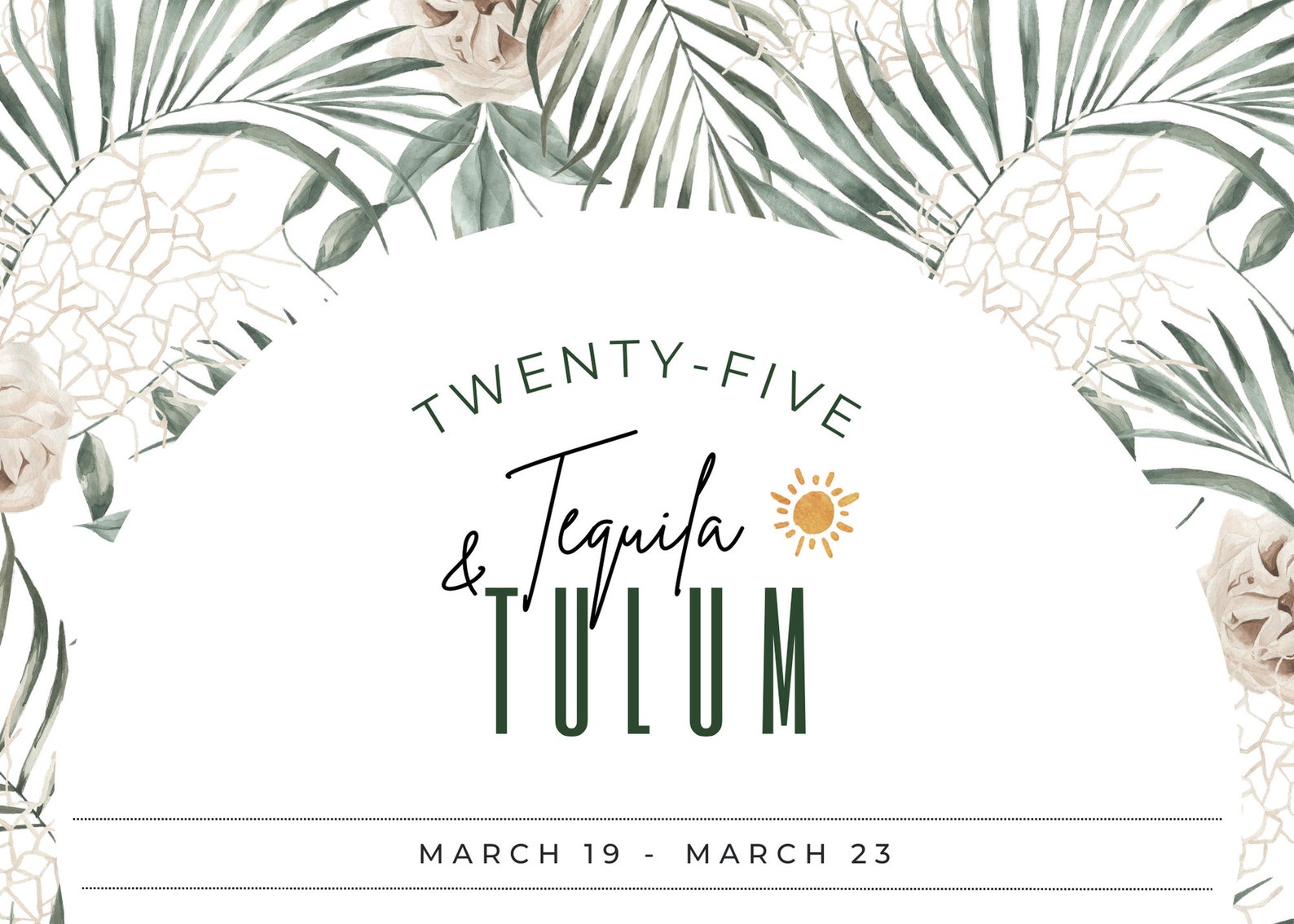 Tulum Birthday Invite Template Mexico Beach Trip Invitation - Etsy