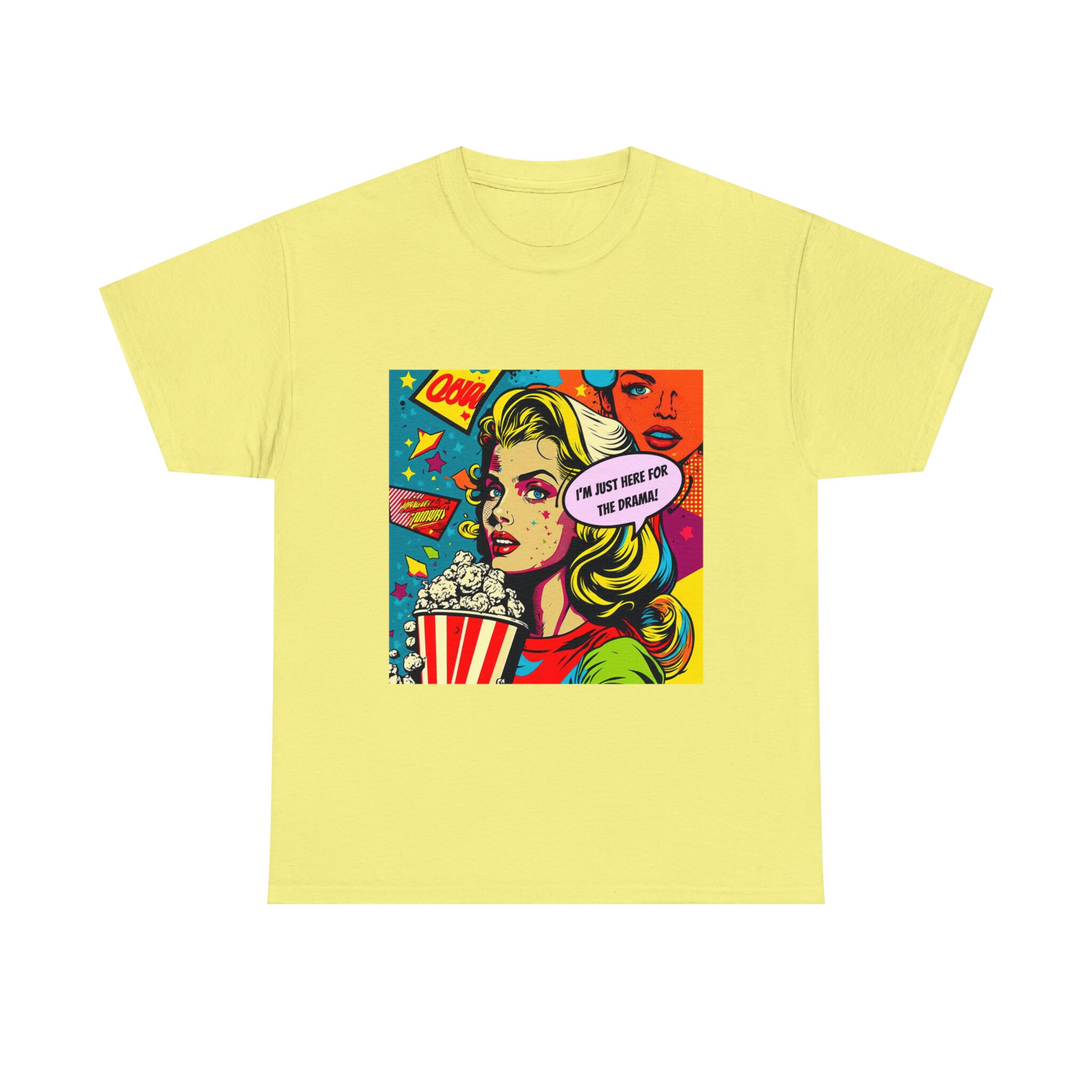 Drama Queen, Pop Art Tshirt, Comic Book Art Shirt, Quirky Tshirt, Retro ...
