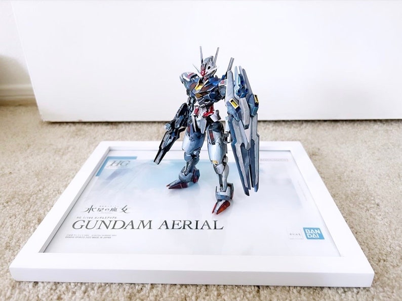 Bandai HG Gundam Aerial Box Art Painted Cel Shading - Etsy