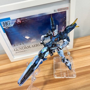 Bandai HG Gundam Aerial Rebuild Box Art Painted Cel Shading - Etsy
