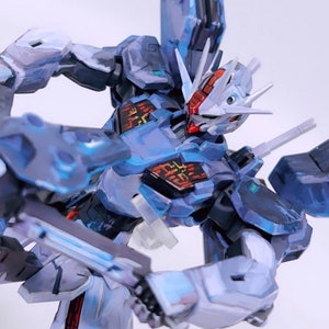 Bandai HG Gundam Aerial Rebuild Box Art Painted Cel Shading - Etsy