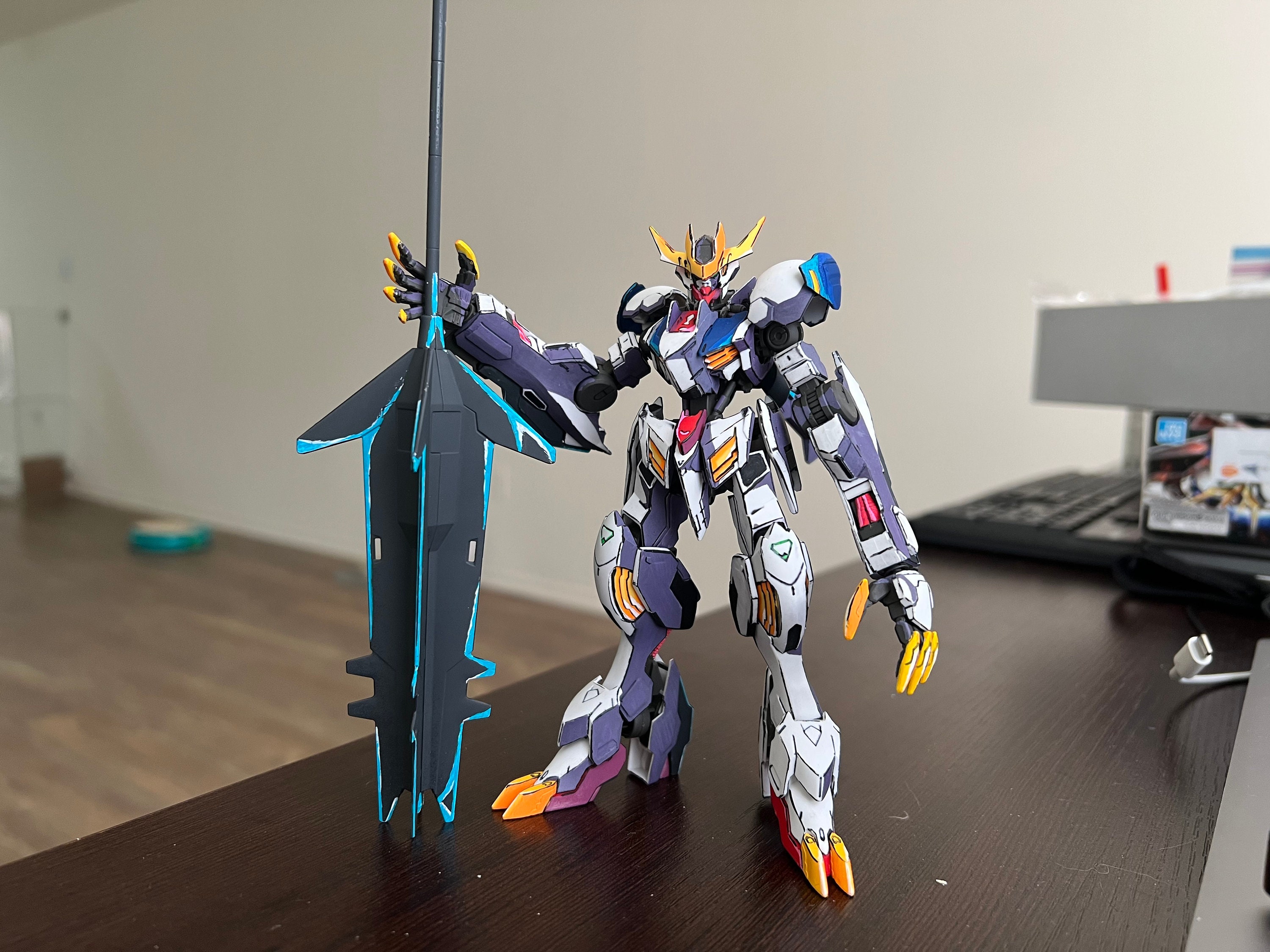 Bandai HG IBO Gundam Barbatos Lupus Rex Cel Shading Anime - Etsy