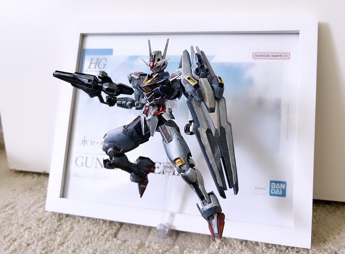 Bandai HG Gundam Aerial Box Art Painted Cel Shading - Etsy