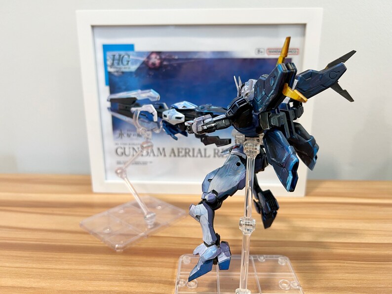 Bandai HG Gundam Aerial Rebuild Box Art Painted Cel Shading - Etsy