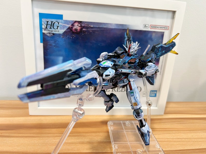 Bandai HG Gundam Aerial Rebuild Box Art Painted Cel Shading - Etsy