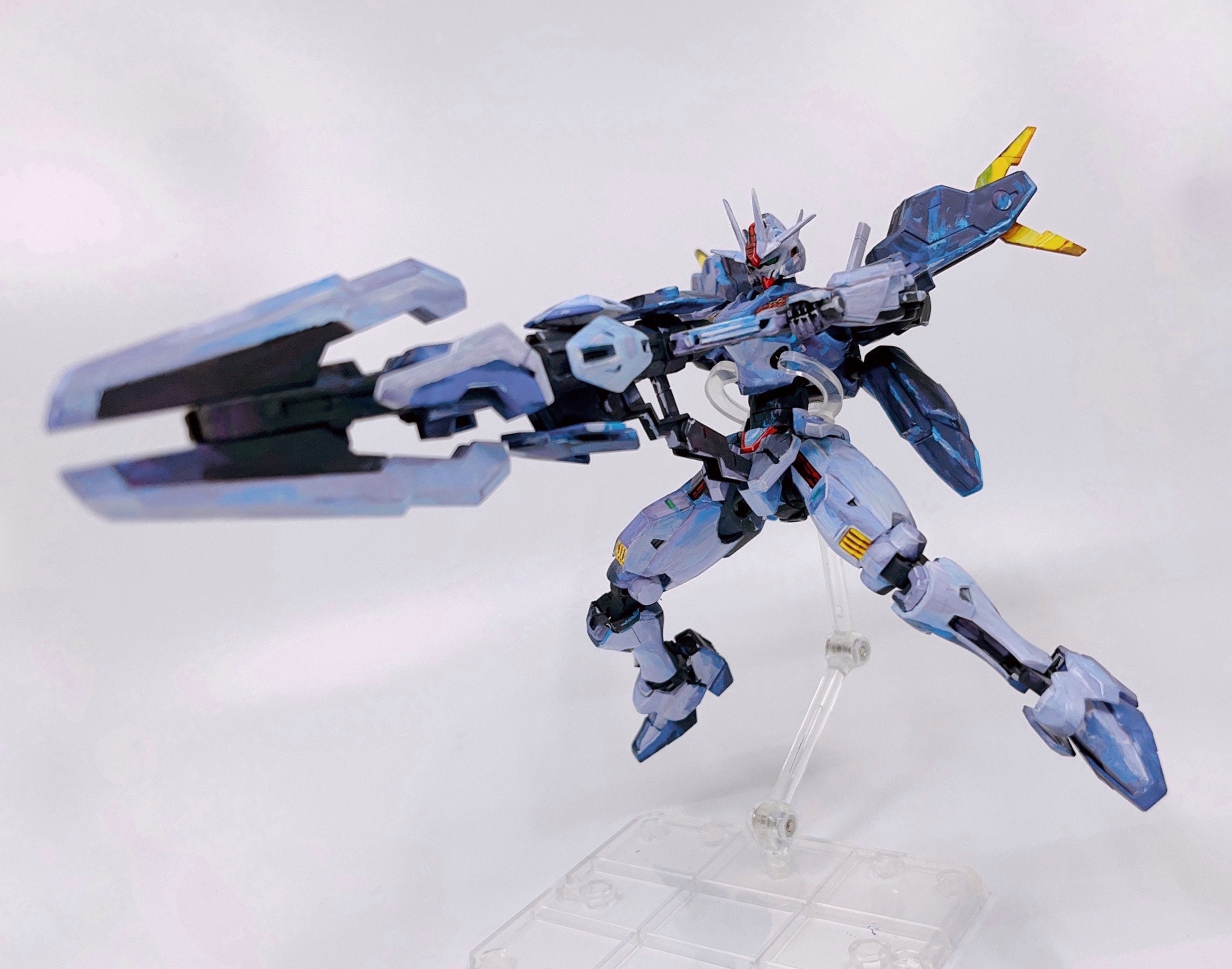 Bandai HG Gundam Aerial Rebuild Box Art Painted Cel Shading - Etsy