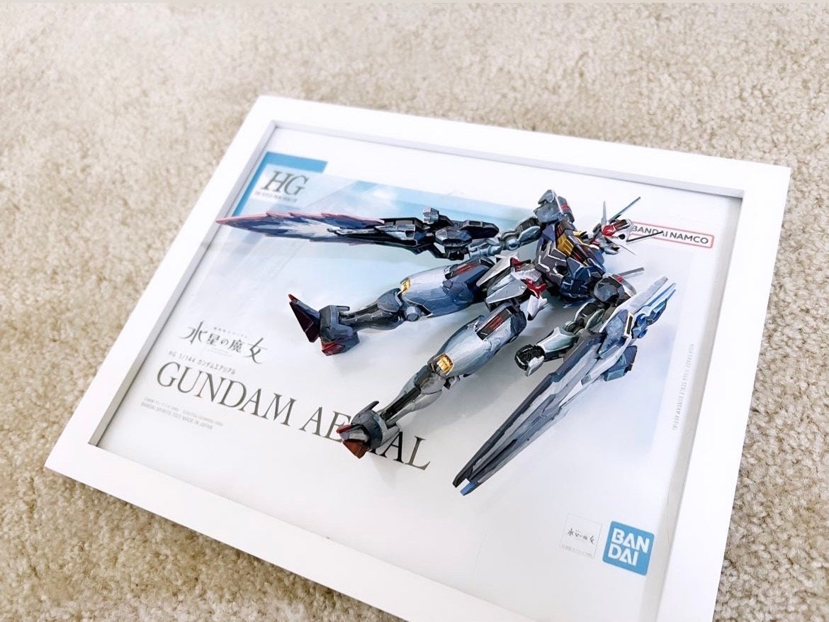Bandai HG Gundam Aerial Box Art Painted Cel Shading - Etsy