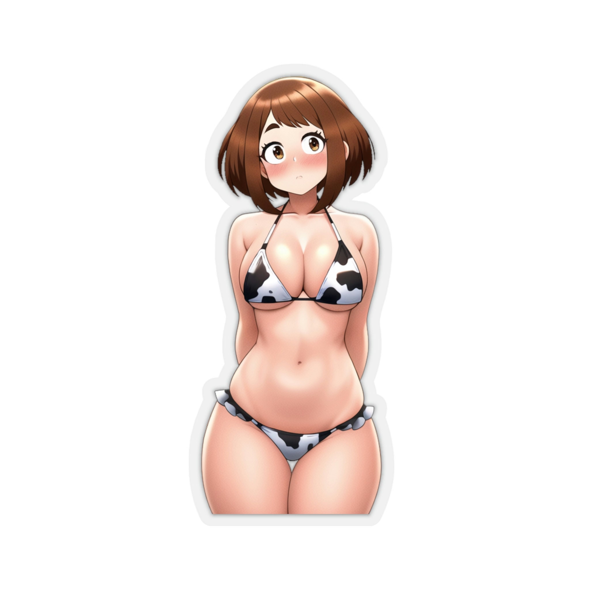 Ochaco Uraraka Sexy Anime Girl Sticker My Hero Academia Etsy Uk