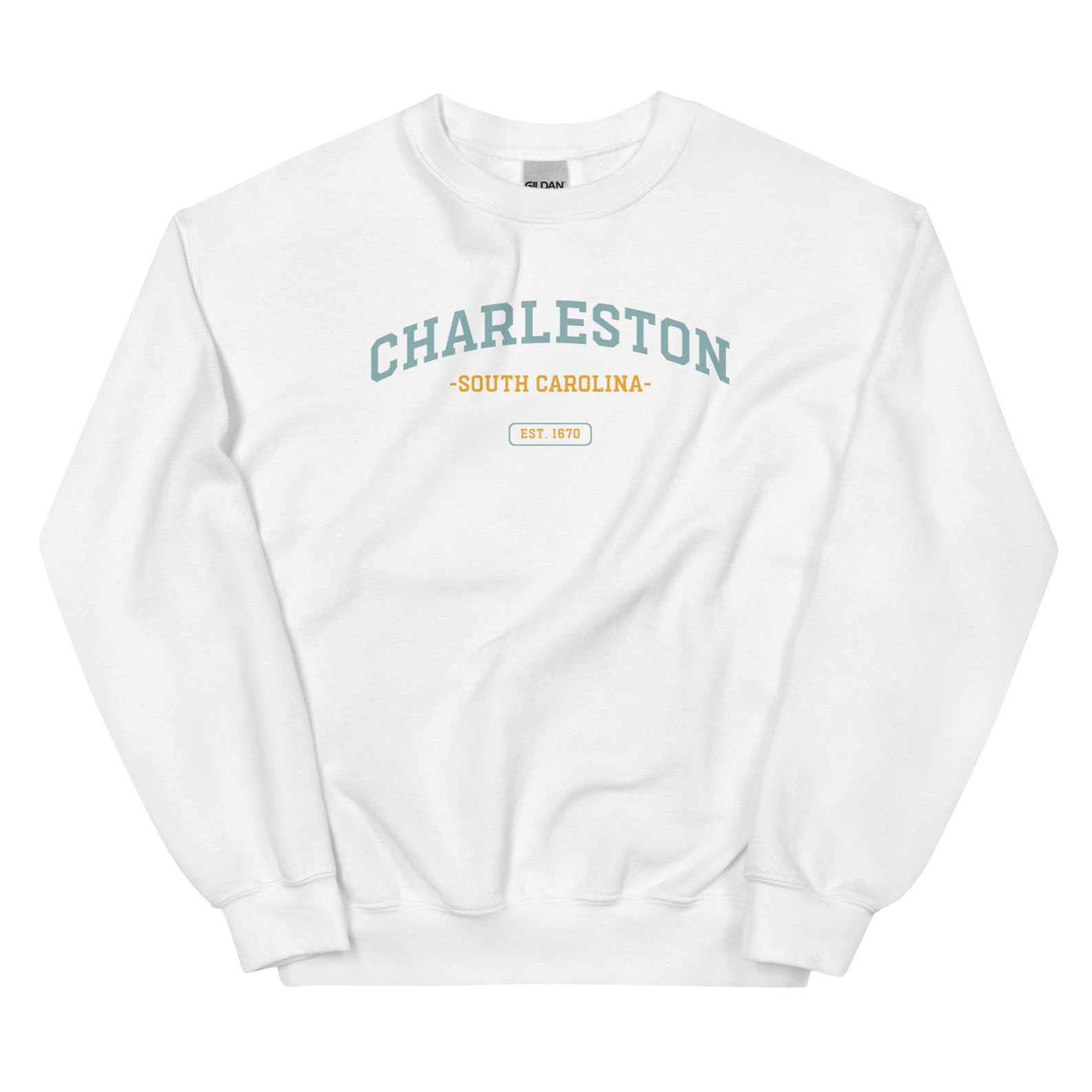 Charleston South Carolina Crew Sweatshirt - Etsy