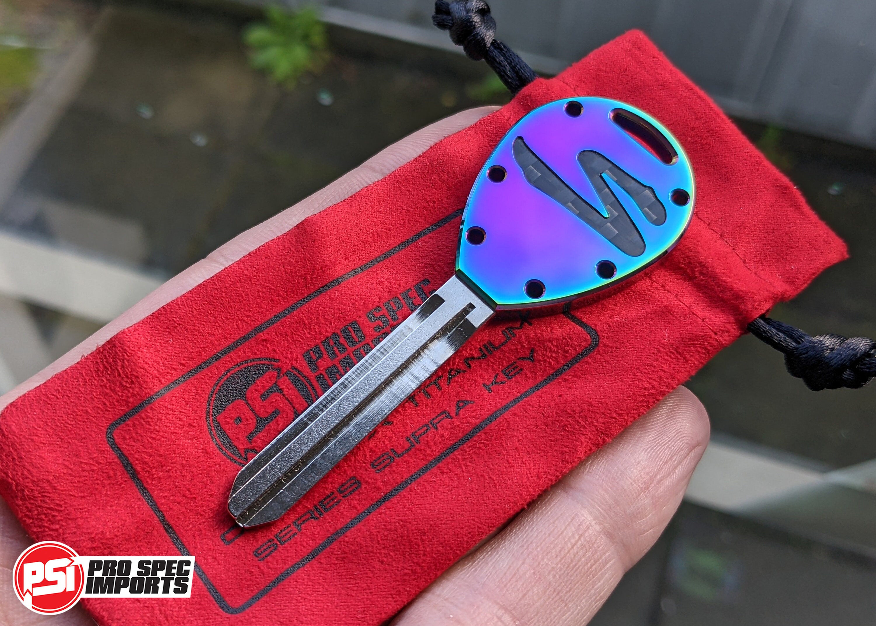 Supra Mk4 Billet Titanium Car Key Blank Carbon X Titanium Neo Chrome ...