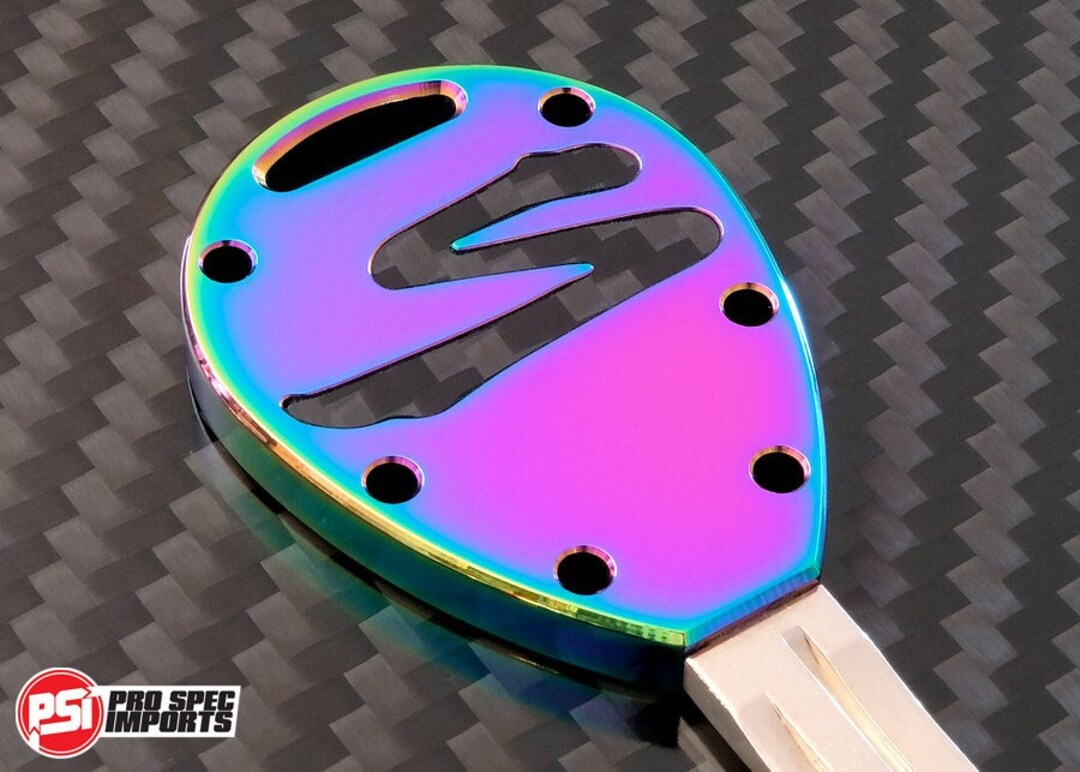 Supra Mk4 Billet Titanium Car Key Blank Carbon X Titanium Neo Chrome ...