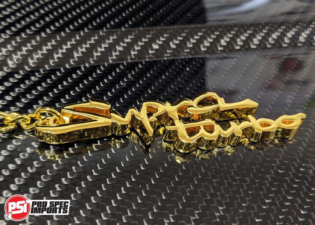 Mk4 Supra Turbo - Gold Keychain, 3D Design Solid Metal High Quality ...