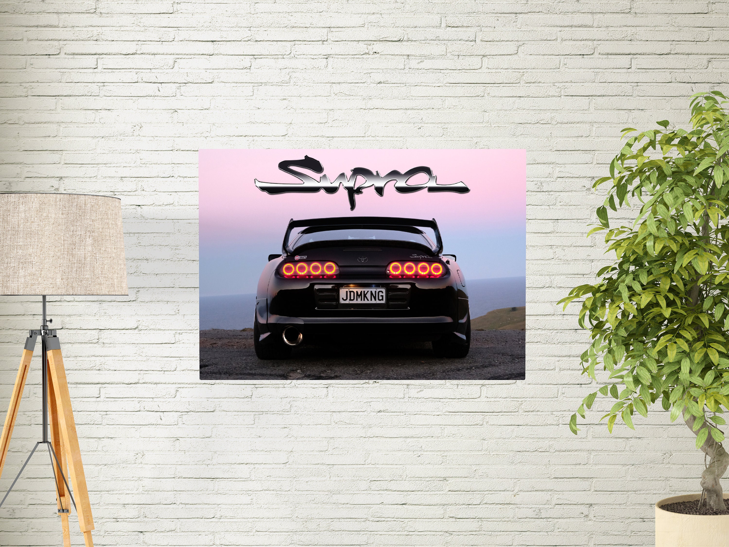 MK4 Supra 'sunset Supra Logo' Wall Poster Pro Spec - Etsy