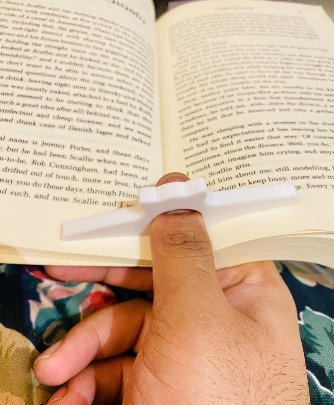 THUMB BOOK Page HOLDER Cat Shaped | 3D Printed Classic Thumb Ring Book ...