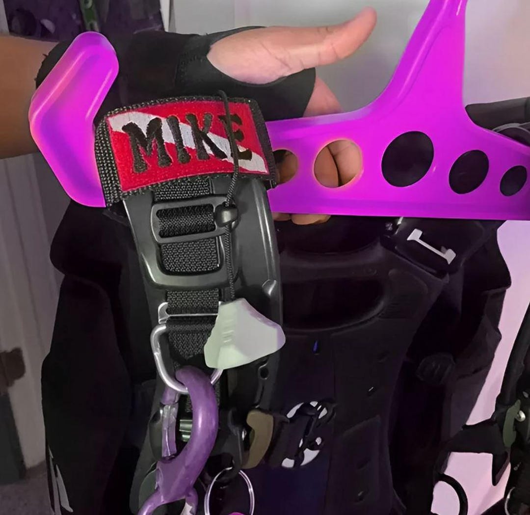 Custom Name Scuba Dive Tag – a Personalized Embroidered Scuba BCD Name ...