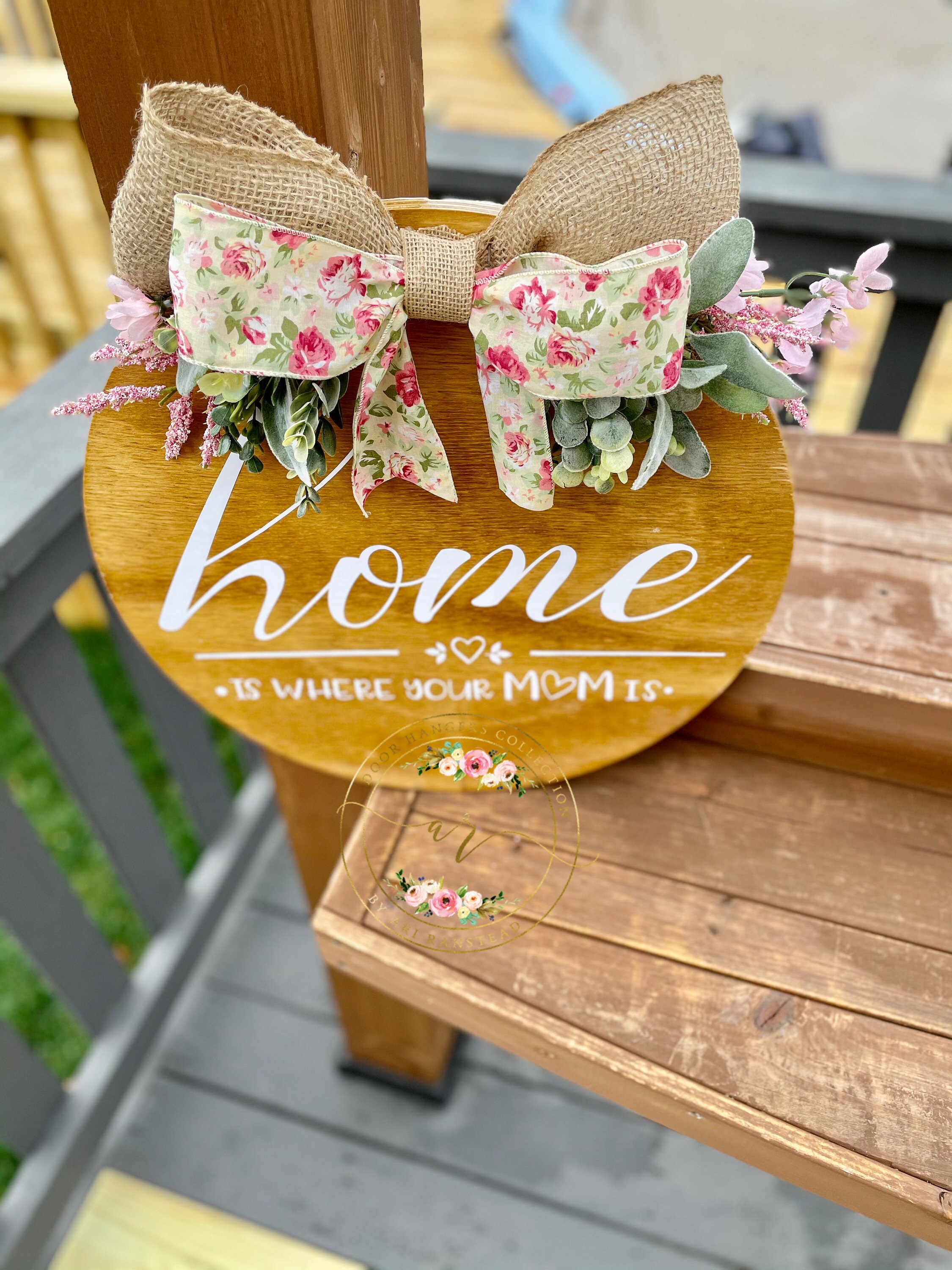 Mothers Day | Door Hanger | Welcome Sign | Mom Gifts | Door Decor - Etsy