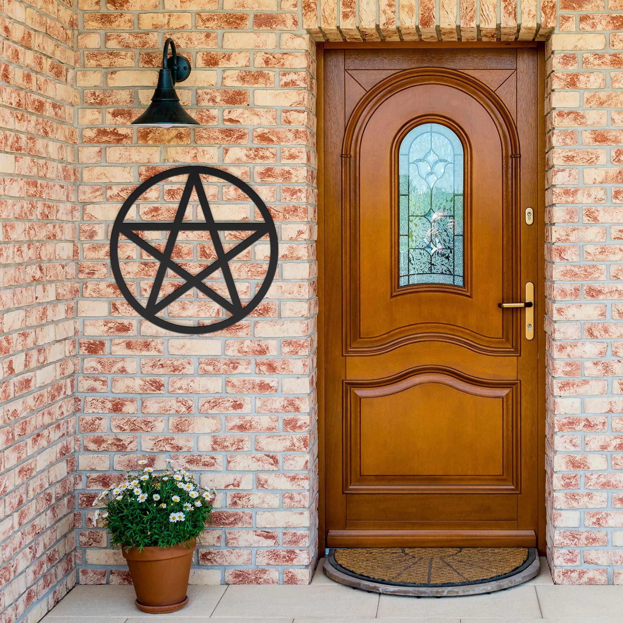 Pentacle Metal Wall Art for Indoor or Outdoor | Altar Pentacle ...