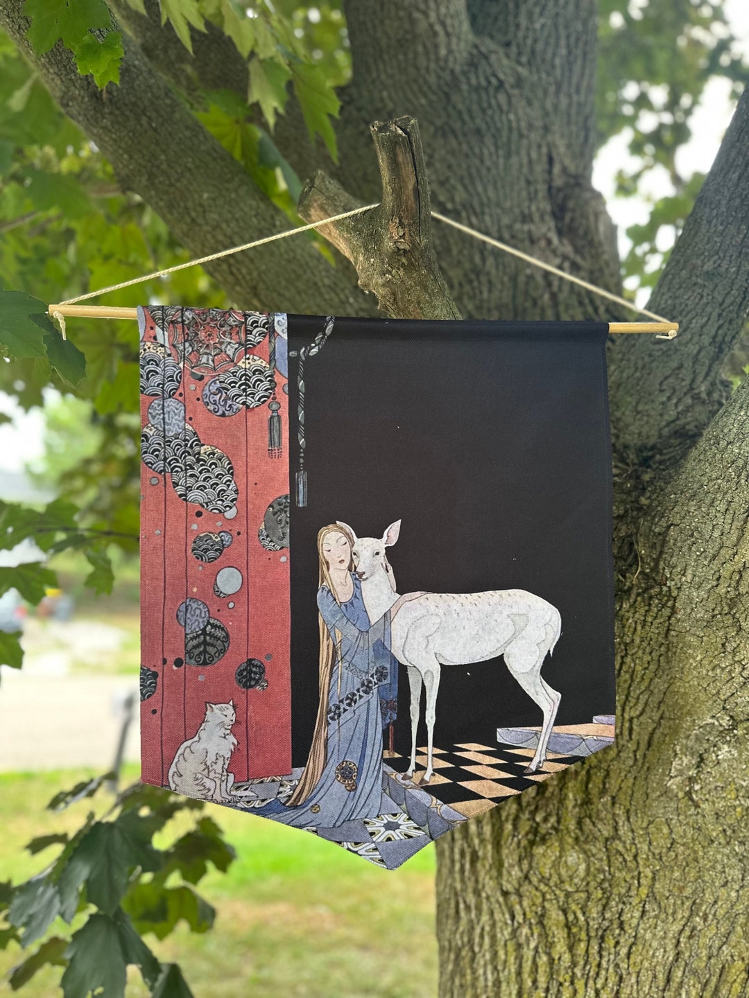 Fairy Tale Pennant | Cottagecore Wall Hanging | Cottagecore Deco | Kids ...