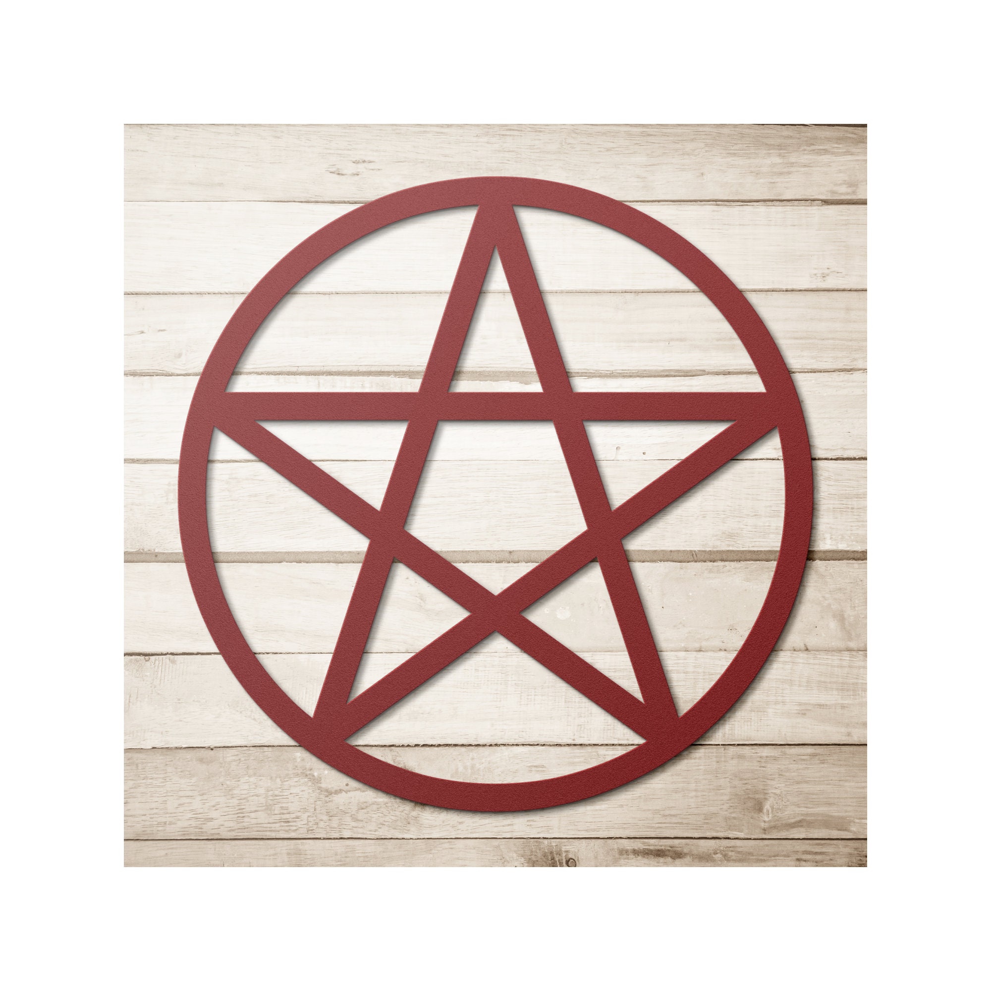 Pentacle Metal Wall Art for Indoor or Outdoor | Altar Pentacle ...