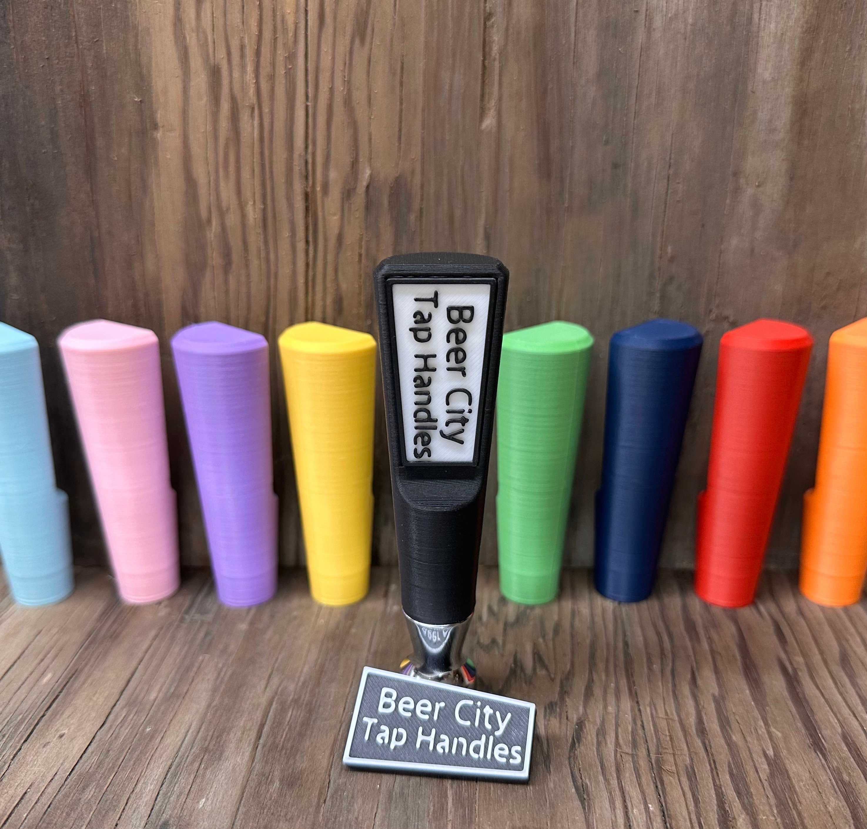 Sleek Tap Handle With Customized Interchangeable Label Plate - Etsy
