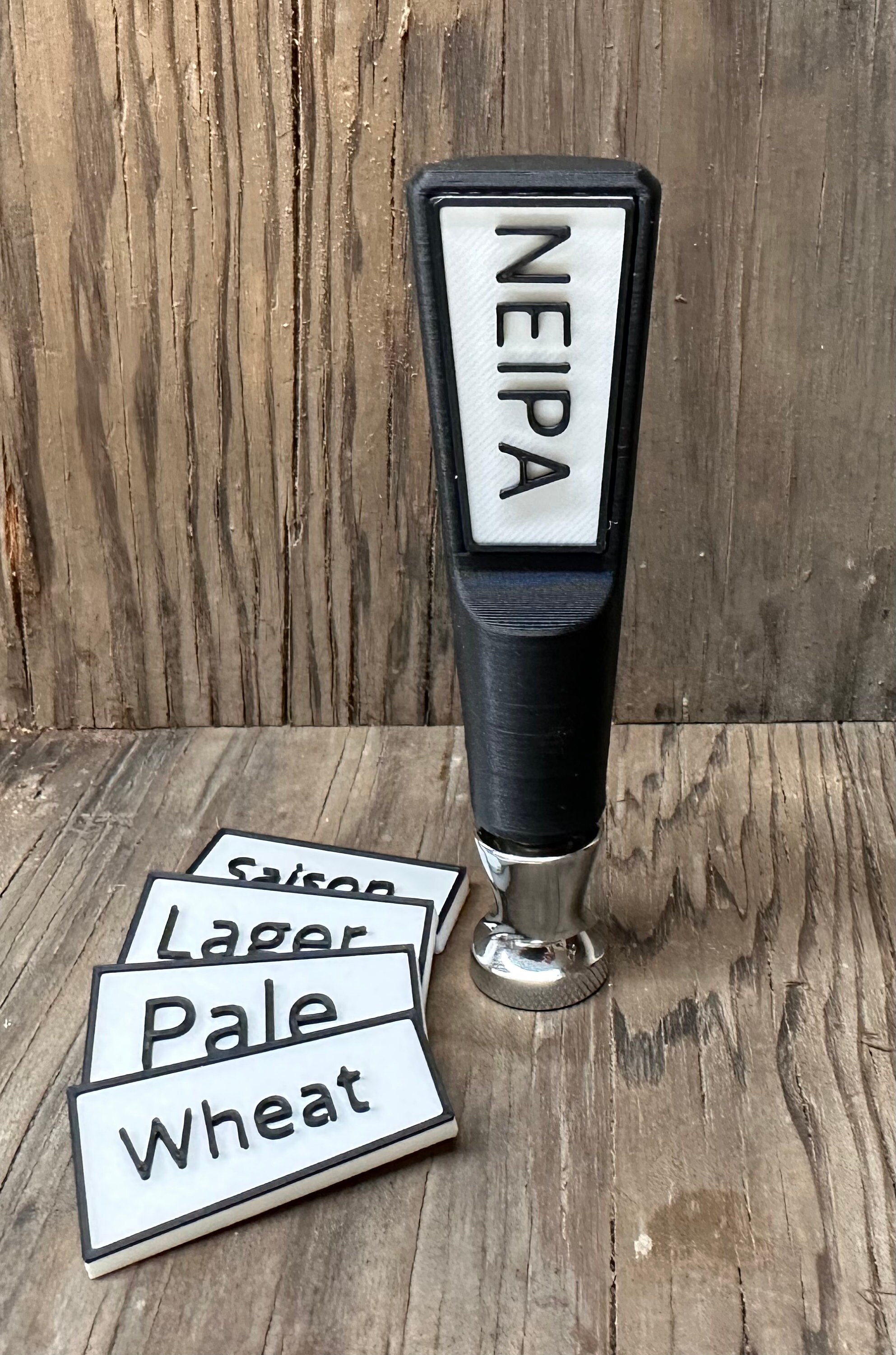 Sleek Tap Handle With Customized Interchangeable Label Plate - Etsy