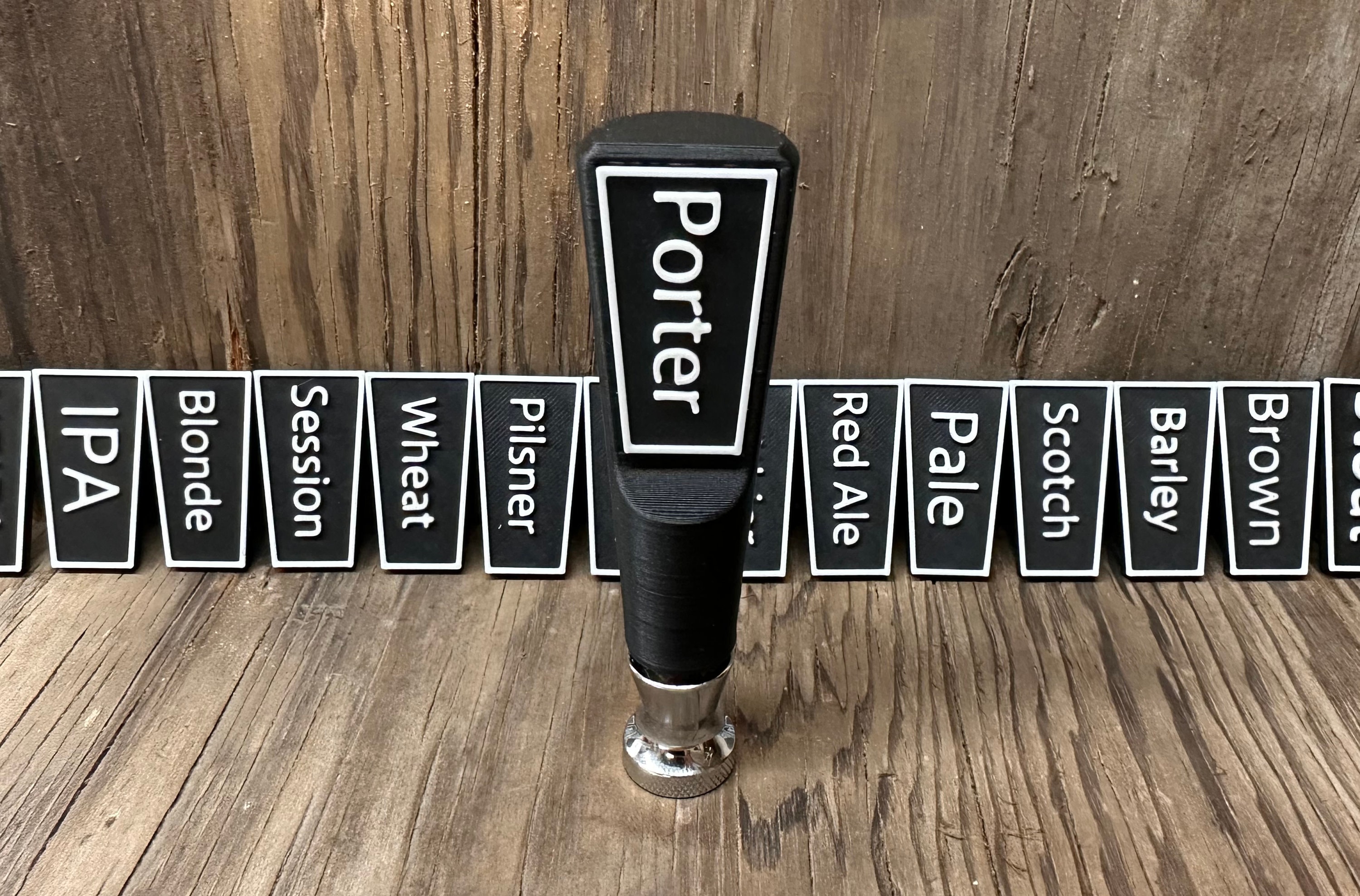 Sleek Tap Handle With Customized Interchangeable Label Plate - Etsy