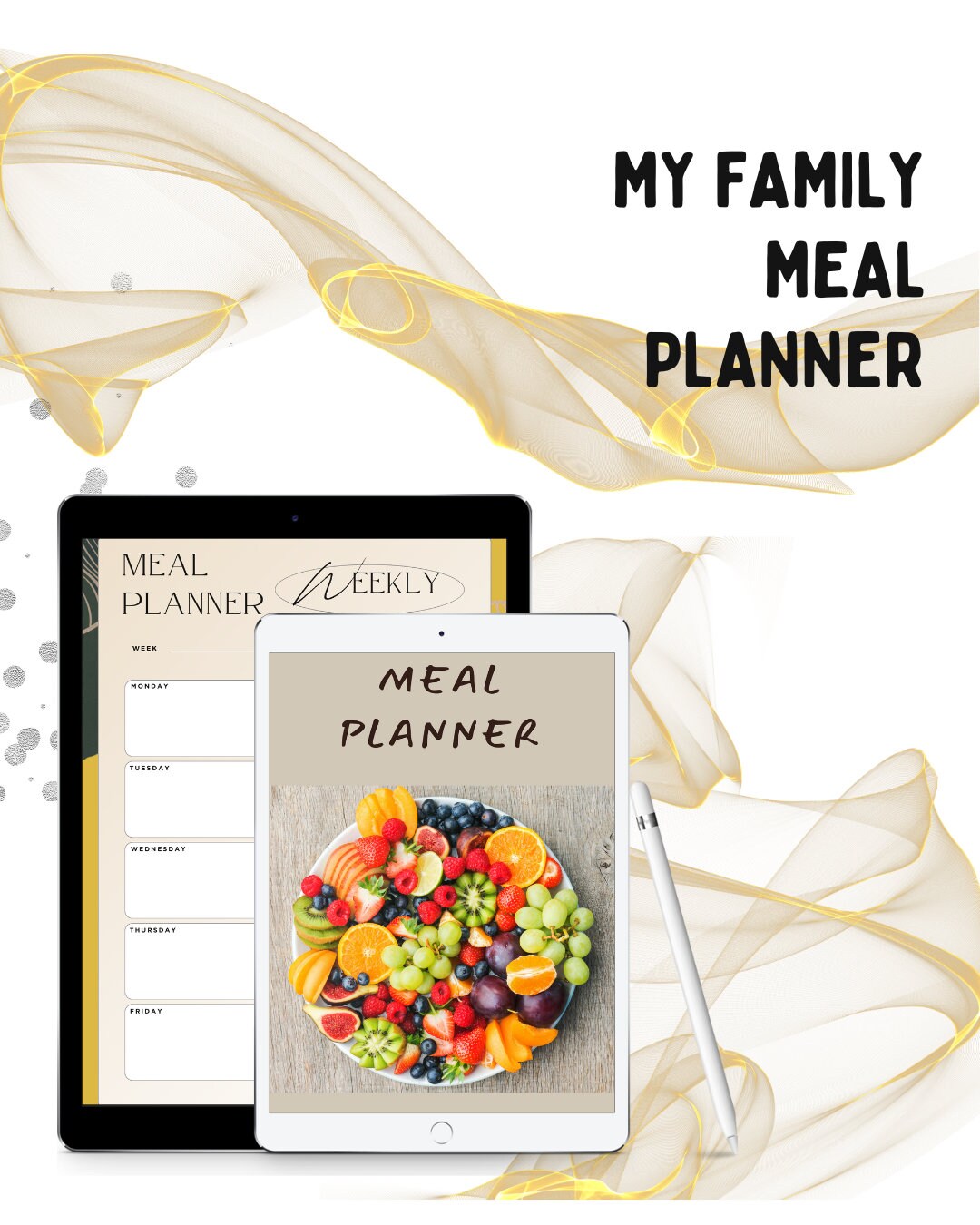 Family Meal Planner, Digital Meal Planner, Goodnotes, Pantry Inventory ...