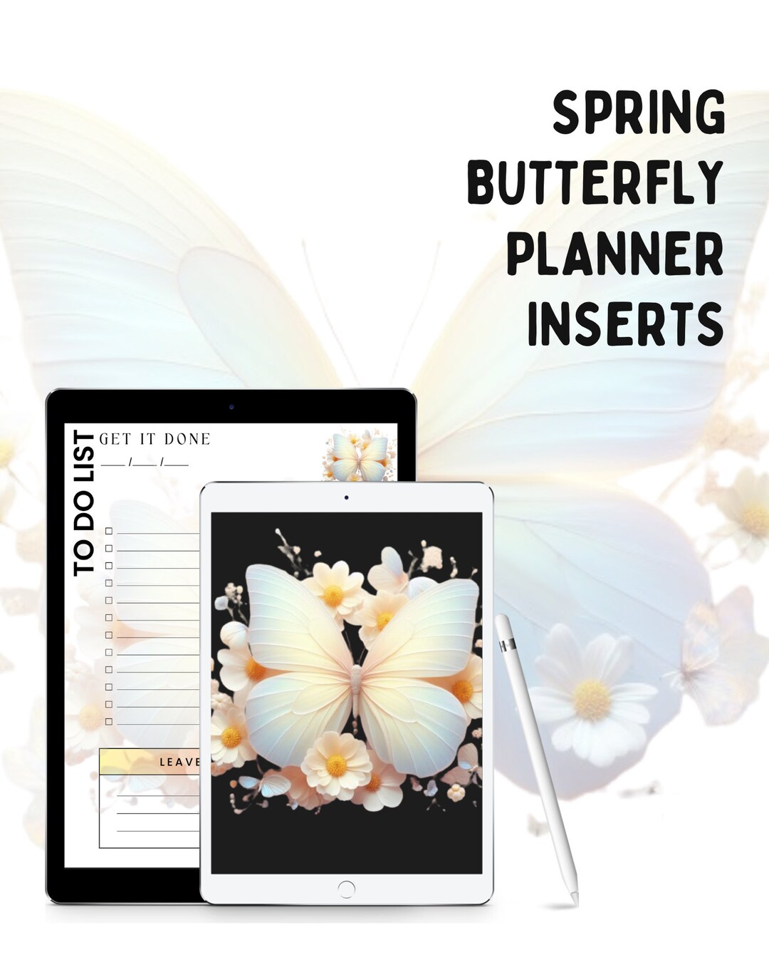 Spring Butterfly Digital Planner Inserts: Goodnotes Stickers (digital ...